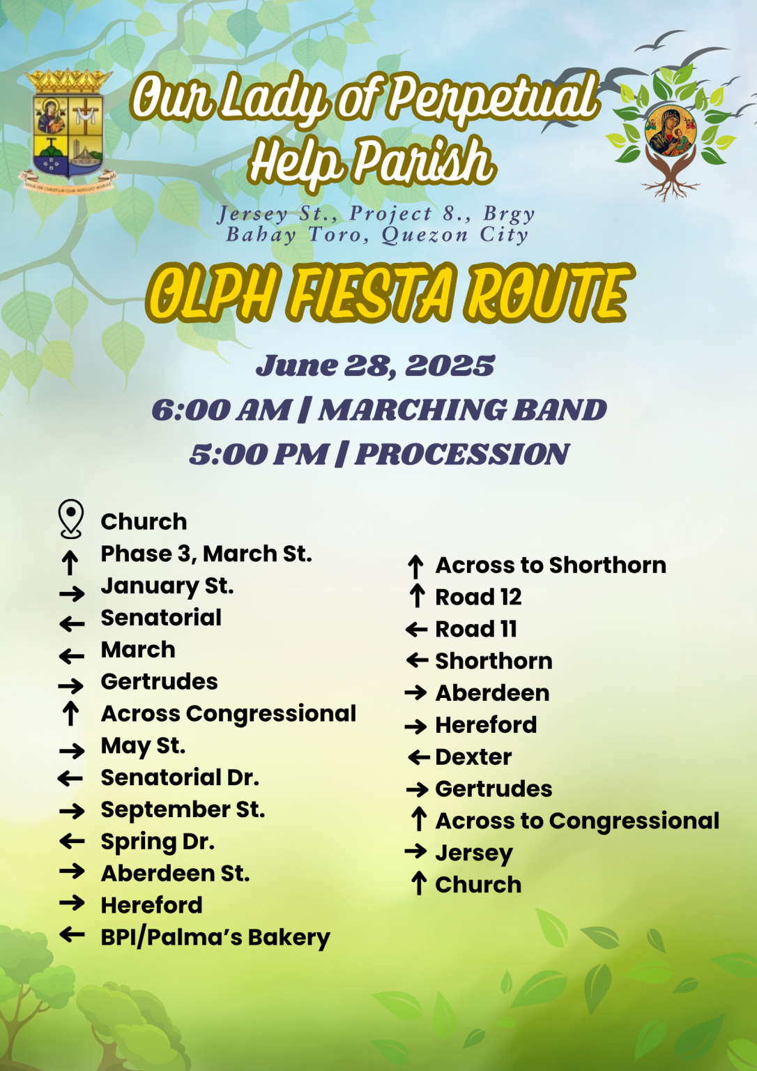 2025 Fiesta Procession & Motorcade Route – Our Lady of Perpetual Help ...